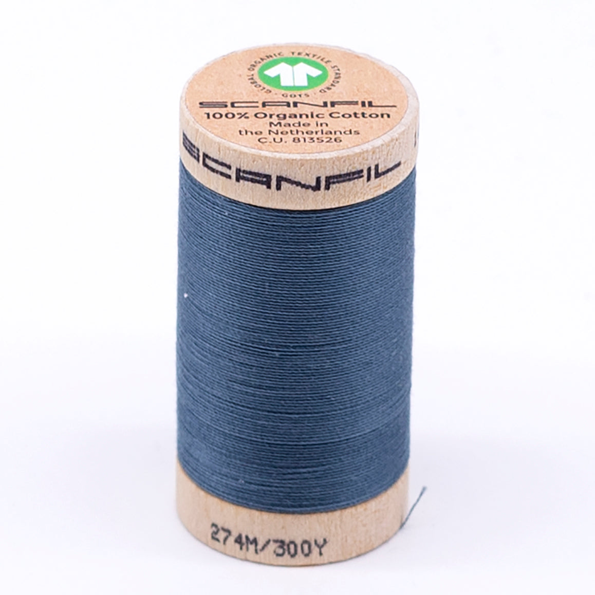 Organic Cotton Spool 30/2 WT | 300 YD | Aegean Blue 4819 – Scanfil ...