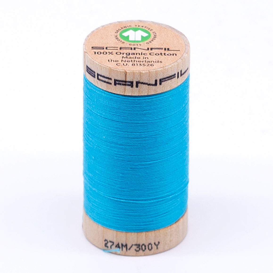 Organic Cotton Spool 30/2 WT | 300 YD | Blue Atoll 4848 – Scanfil ...