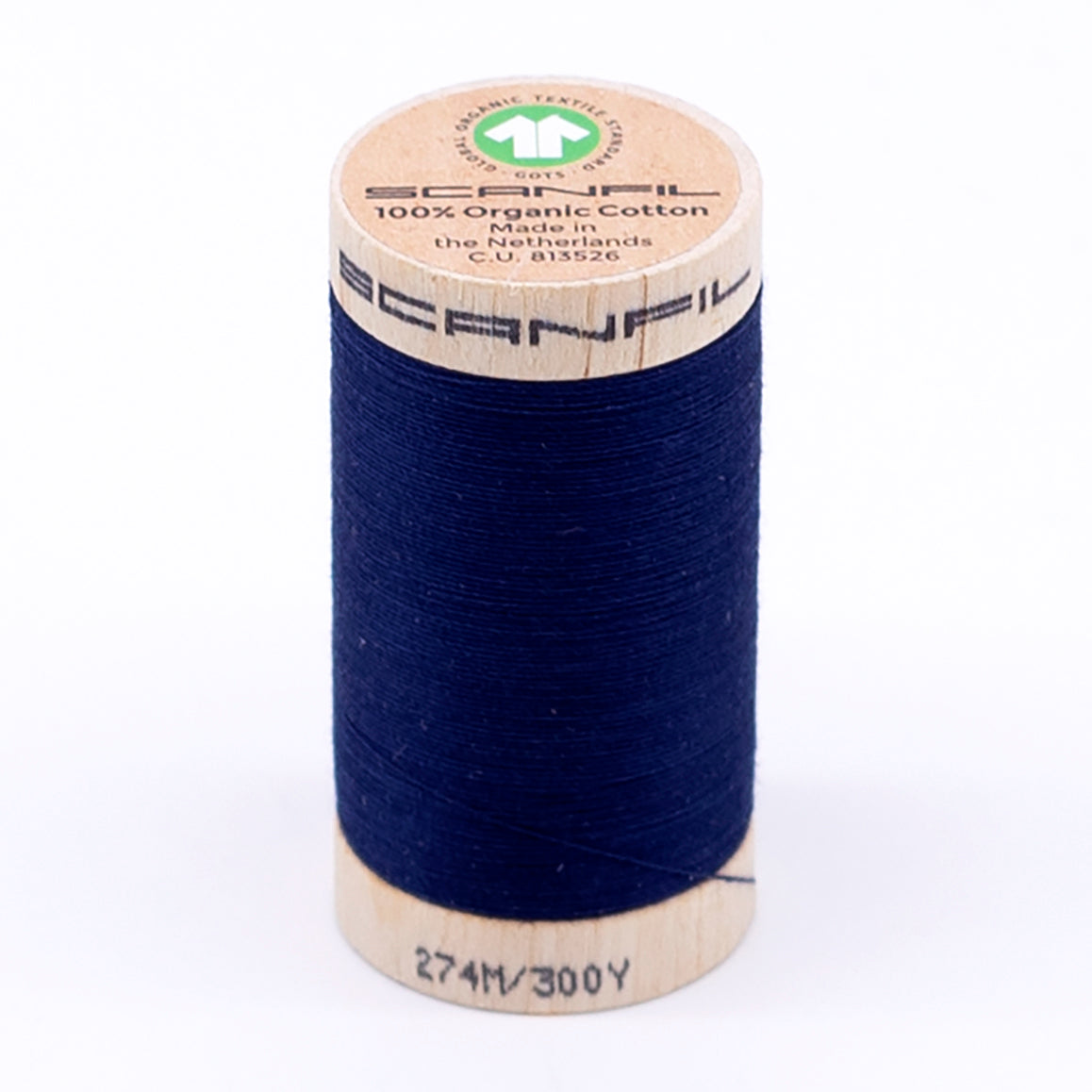 Organic Cotton Spool 30/2 WT | 300 YD | Bellwether Blue 4854 – Scanfil ...