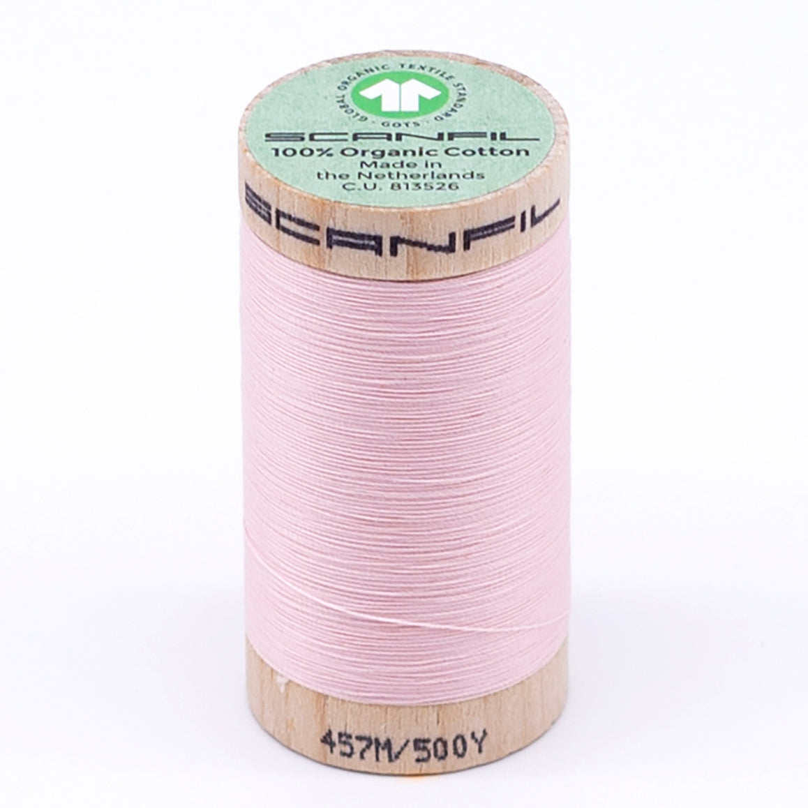 Organic Cotton Spool 50/2 WT | 500 YD | Cristal Pink 4860 – Scanfil ...